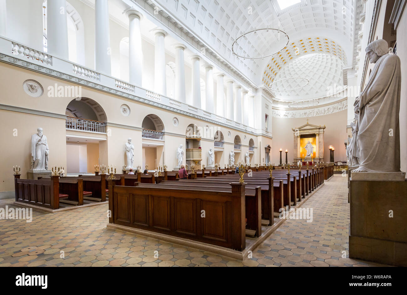 Thorvaldsen's famous statues of Christ and The Twelve Apostles inside ...
