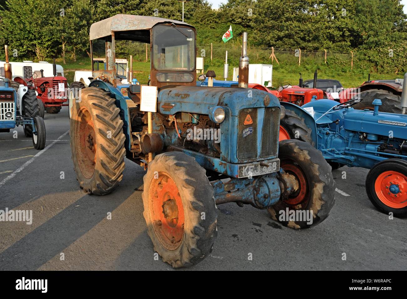 A 1959 Fordson Power Major tractor in the vintage tractor and machinery display at the 100th ...
