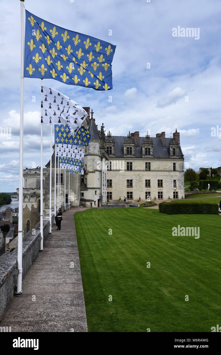 Amboise, Loire Valley, France is known for the Château d'Amboise Stock ...
