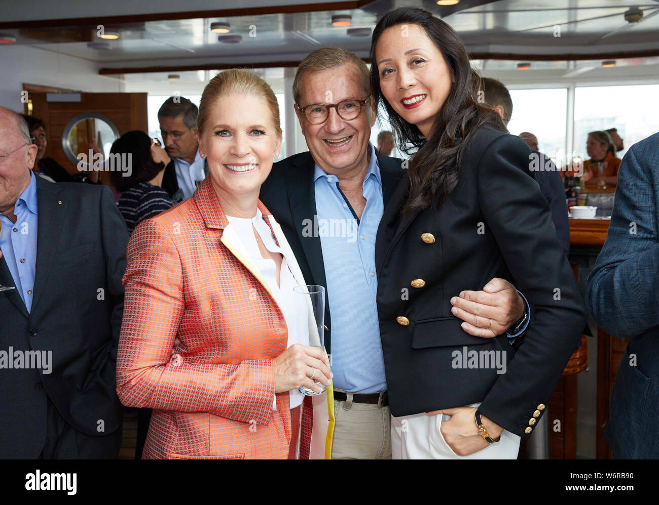 Hamburg, Germany. 02nd Aug, 2019. Cornelia Poletto (l-r), top chef, Jan ...