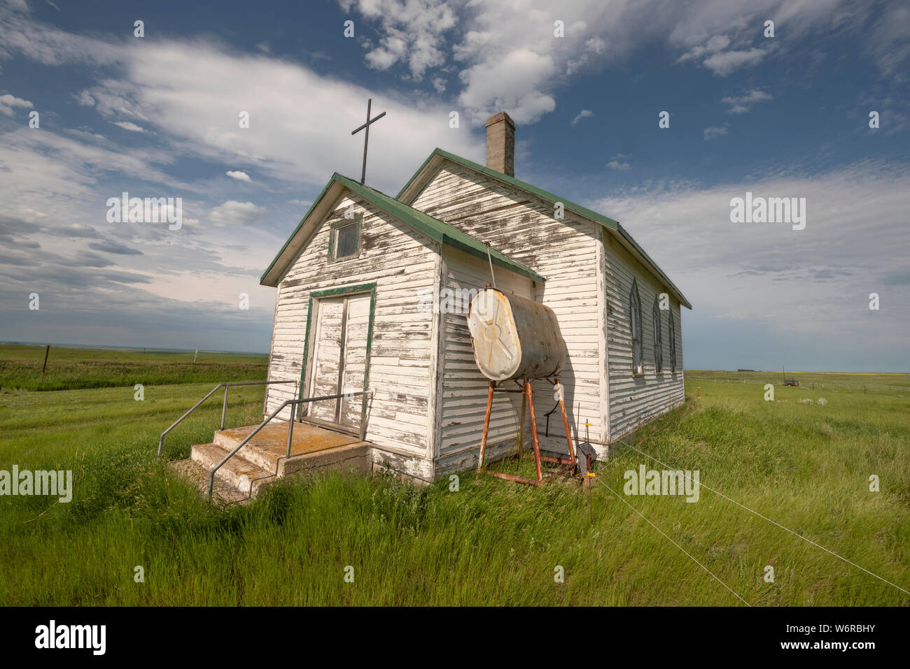 Old Prairie Church Saskatchewan Canada High Resolution Stock ...