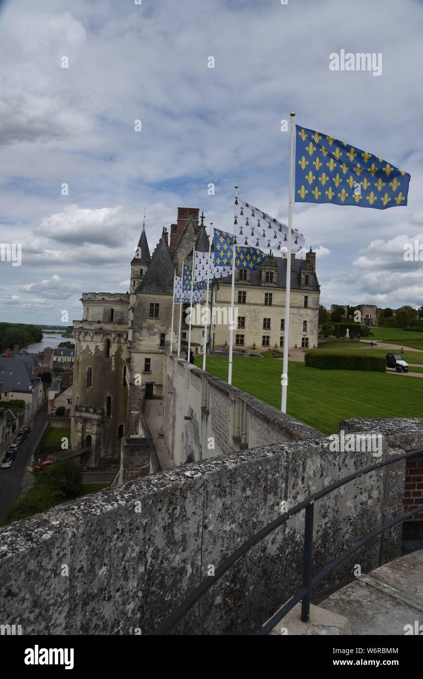 Amboise, Loire Valley, France is known for the Château d'Amboise Stock ...