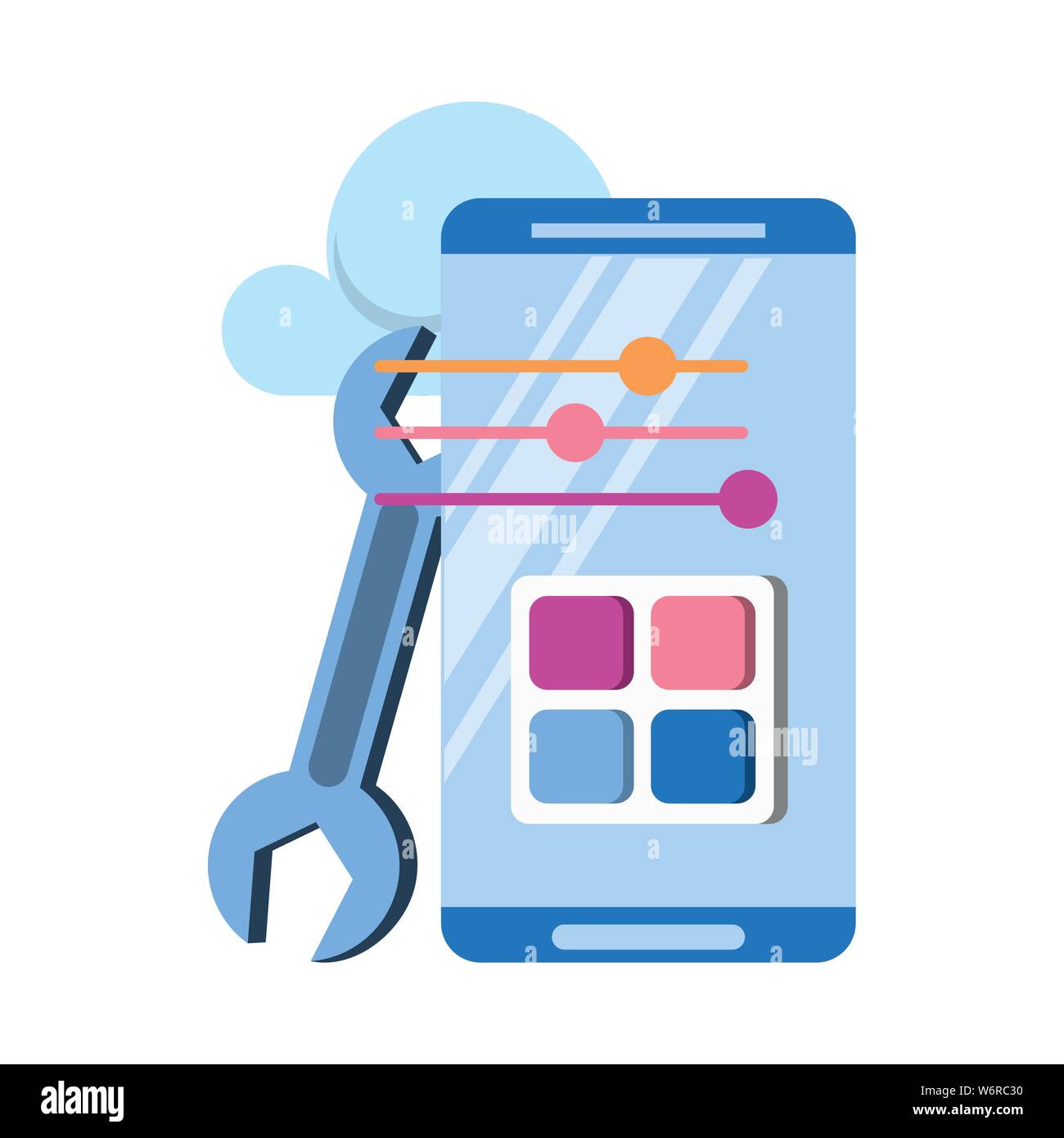 technology web digital hardware cartoon Stock Vector Image & Art - Alamy