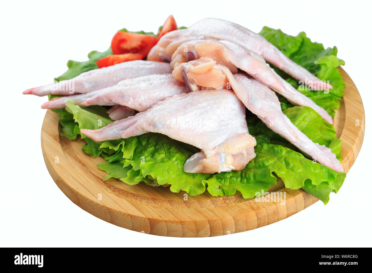 Skin on chicken wings Cut Out Stock Images & Pictures - Alamy