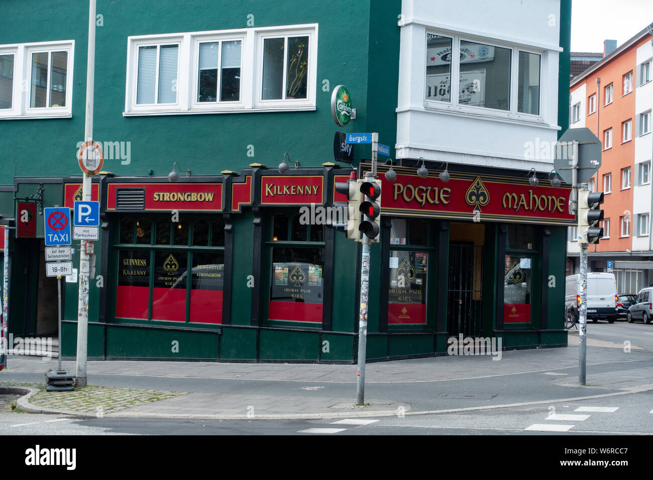 Pogue Mahone Irish Pub in Kiel, Germany Stock Photo - Alamy