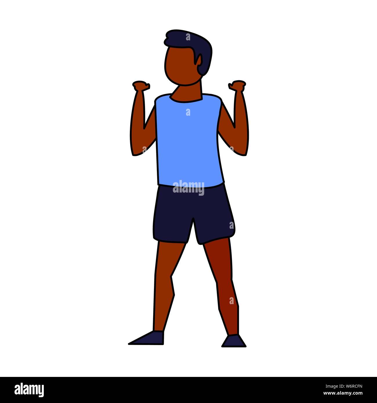 fitness sport exercise lifestyle cartoon Stock Vector Image & Art - Alamy
