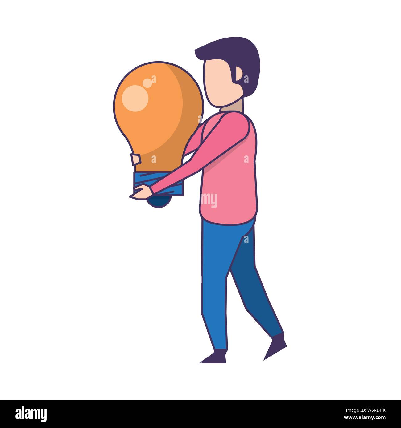 man avatar body faceless cartoon Stock Vector Image & Art - Alamy