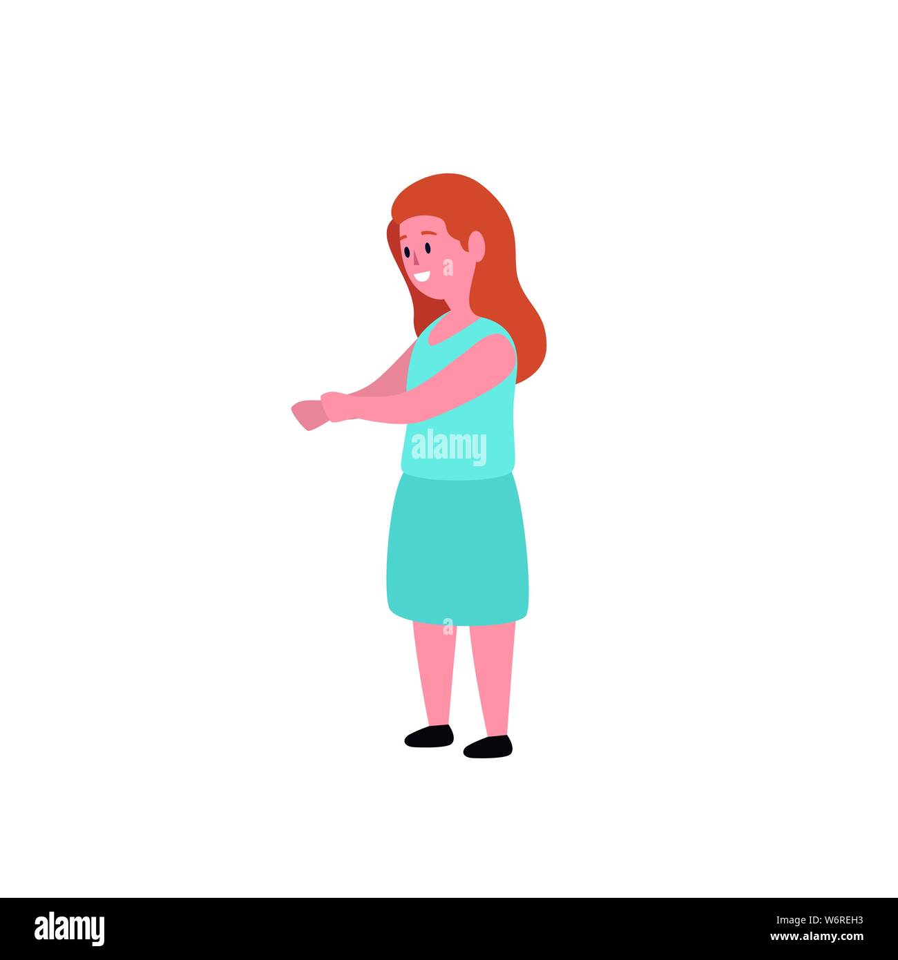 cute little girl avatar character Stock Vector Image & Art - Alamy
