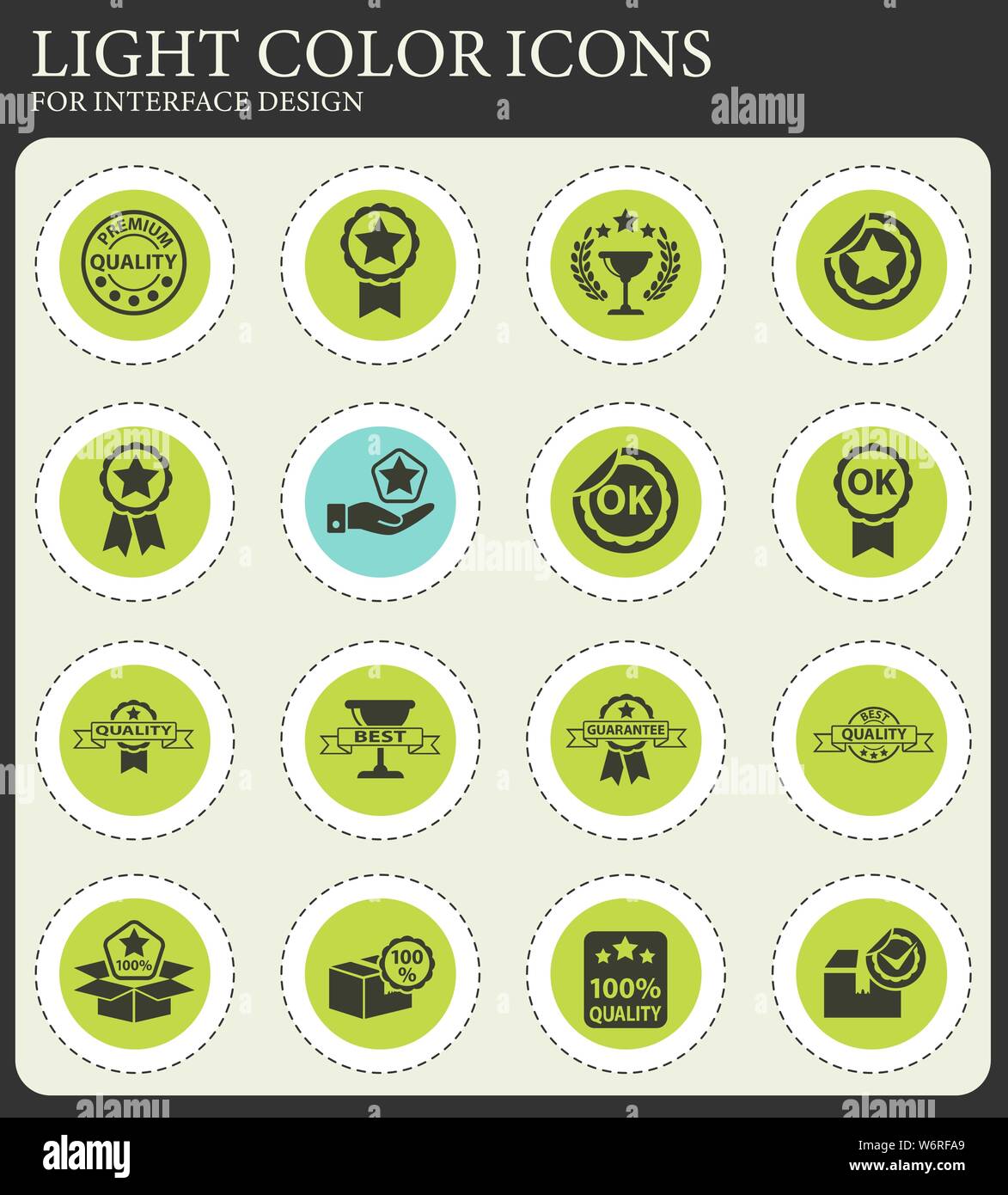 quality web icons for user interface design Stock Vector Image & Art ...