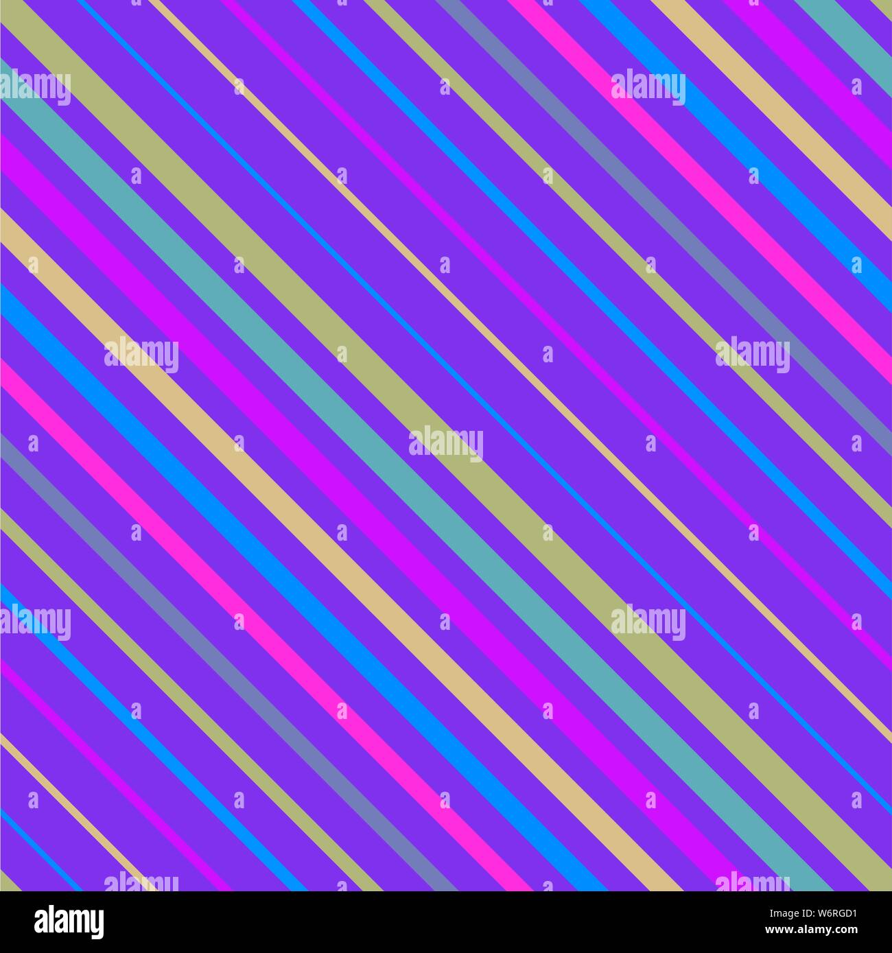 Abstract colorful diagonal striped background. Vector seamless pattern ...
