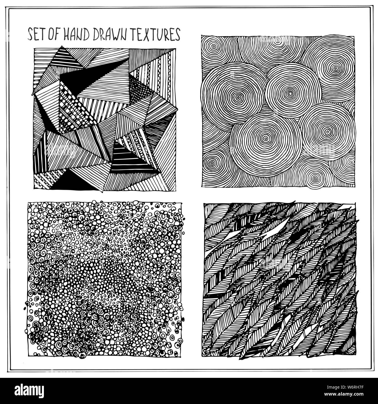 Sketch ink textures design grunge Cut Out Stock Images & Pictures - Alamy