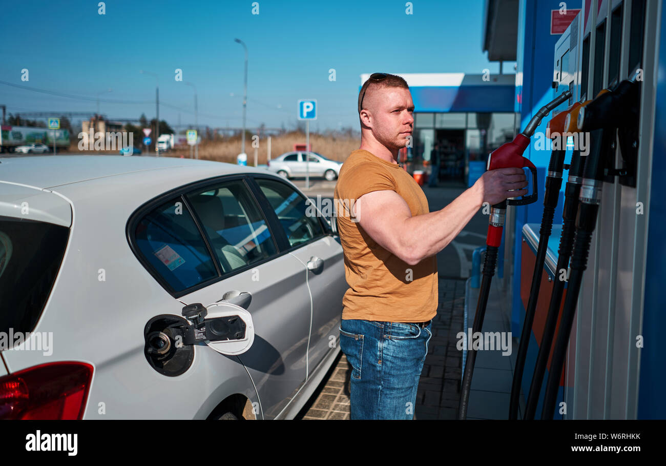 Diesel gas pump gun hi-res stock photography and images - Alamy