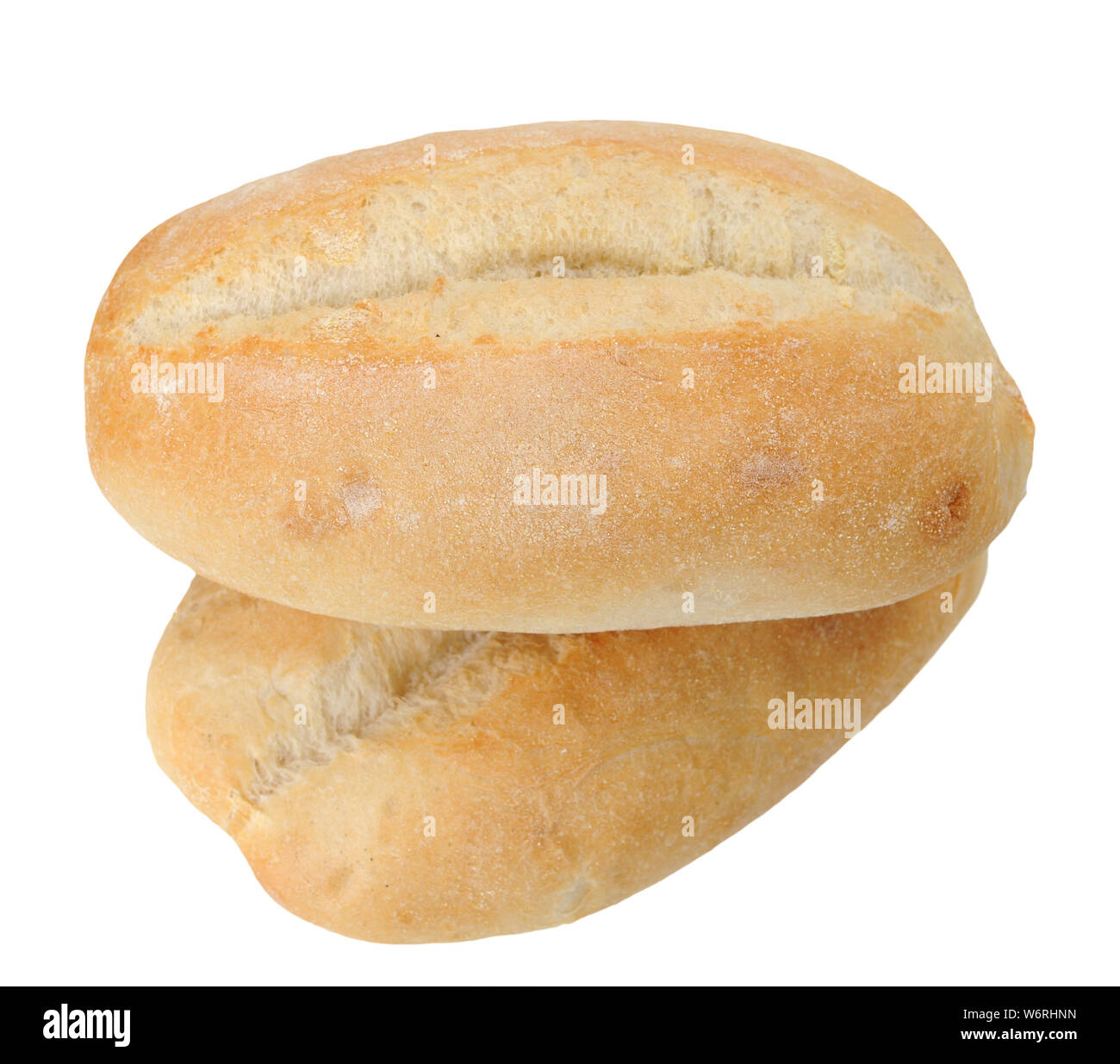 light baked bread isolate on white background Stock Photo - Alamy