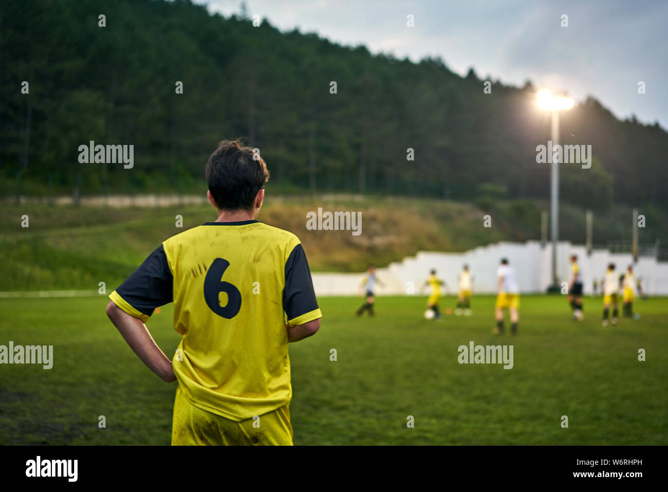 Football field clouds hi-res stock photography and images - Alamy