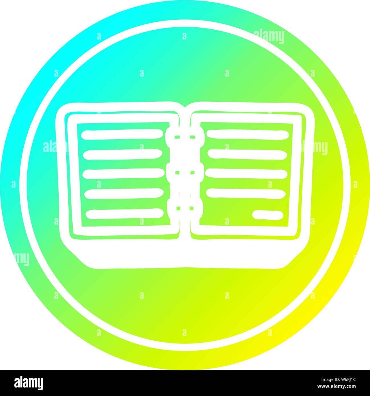note book circular icon with cool gradient finish Stock Vector Image ...