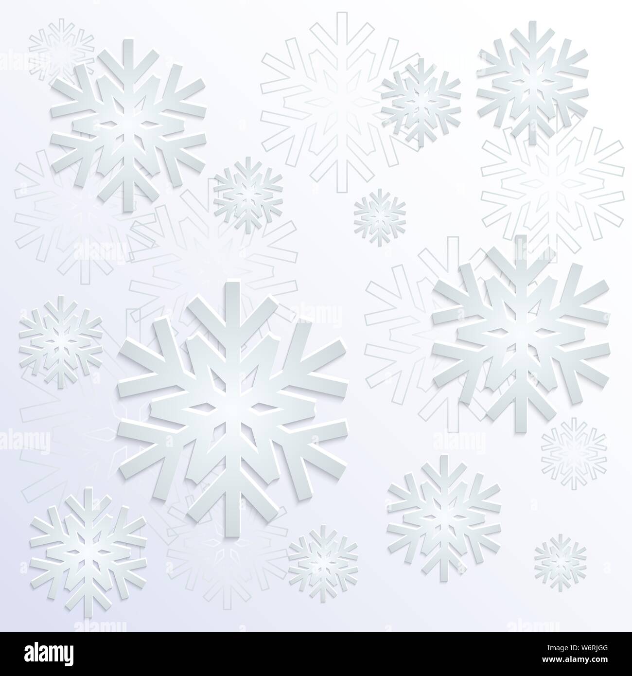 White background snow flake hi-res stock photography and images - Alamy