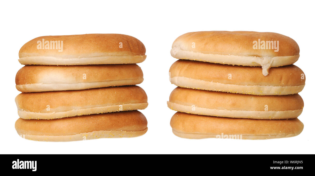 slim bagels isolated on white Stock Photo - Alamy