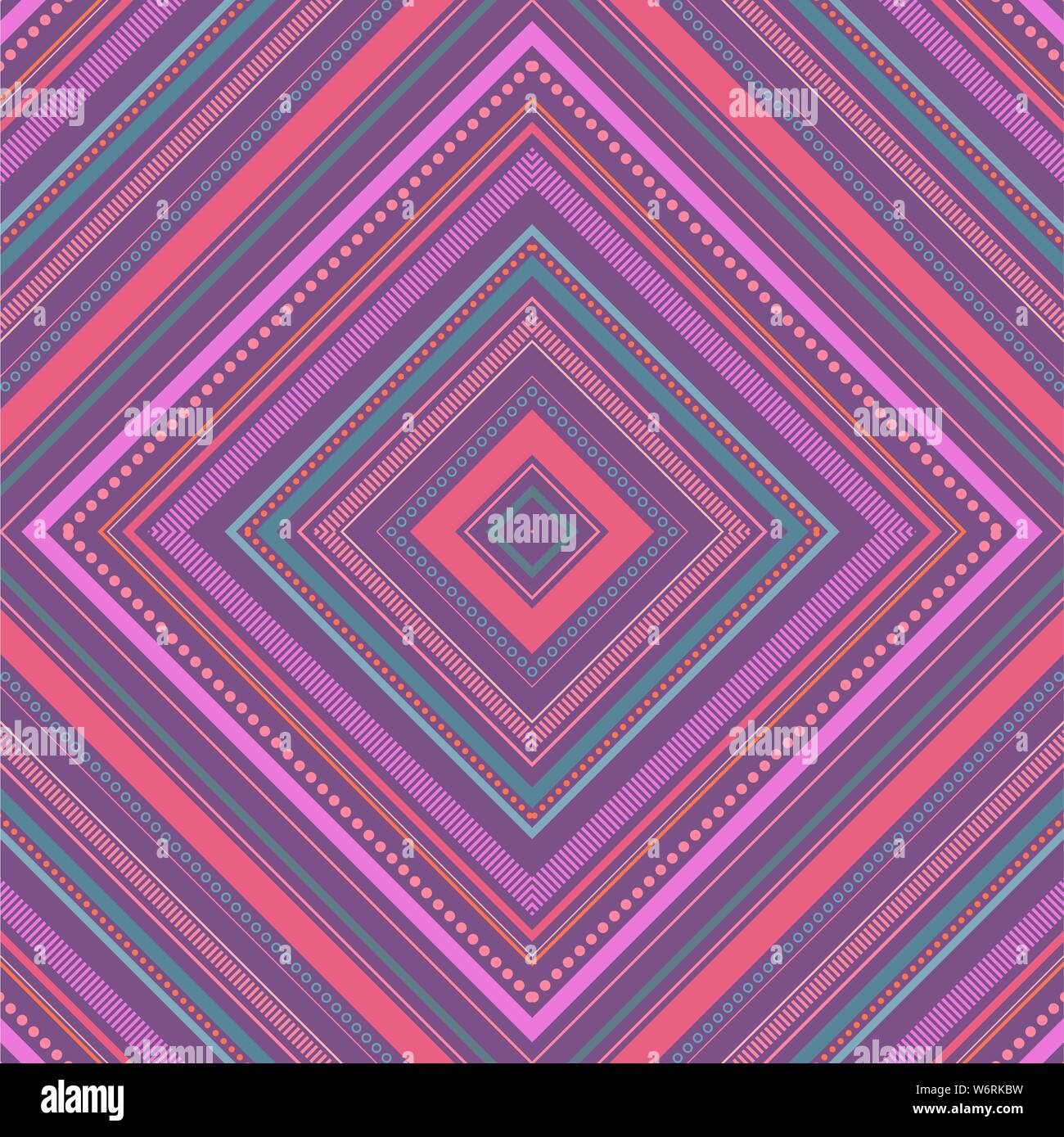 Abstract colorful diagonal striped background. Vector seamless pattern ...