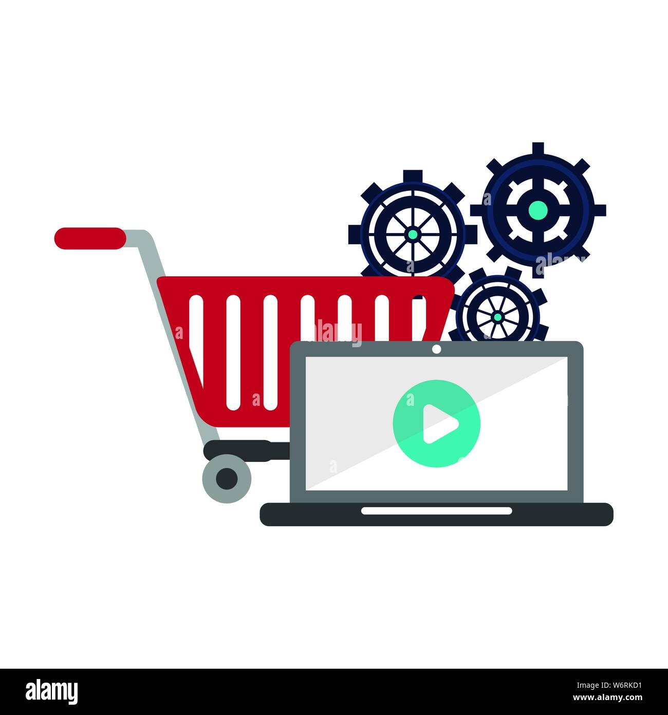 online shopping ecommerce sale cartoon Stock Vector Image & Art - Alamy
