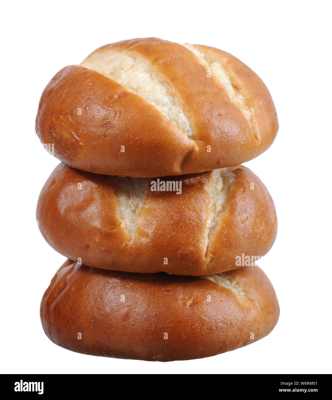 pretzel style bread isolated on white background Stock Photo - Alamy