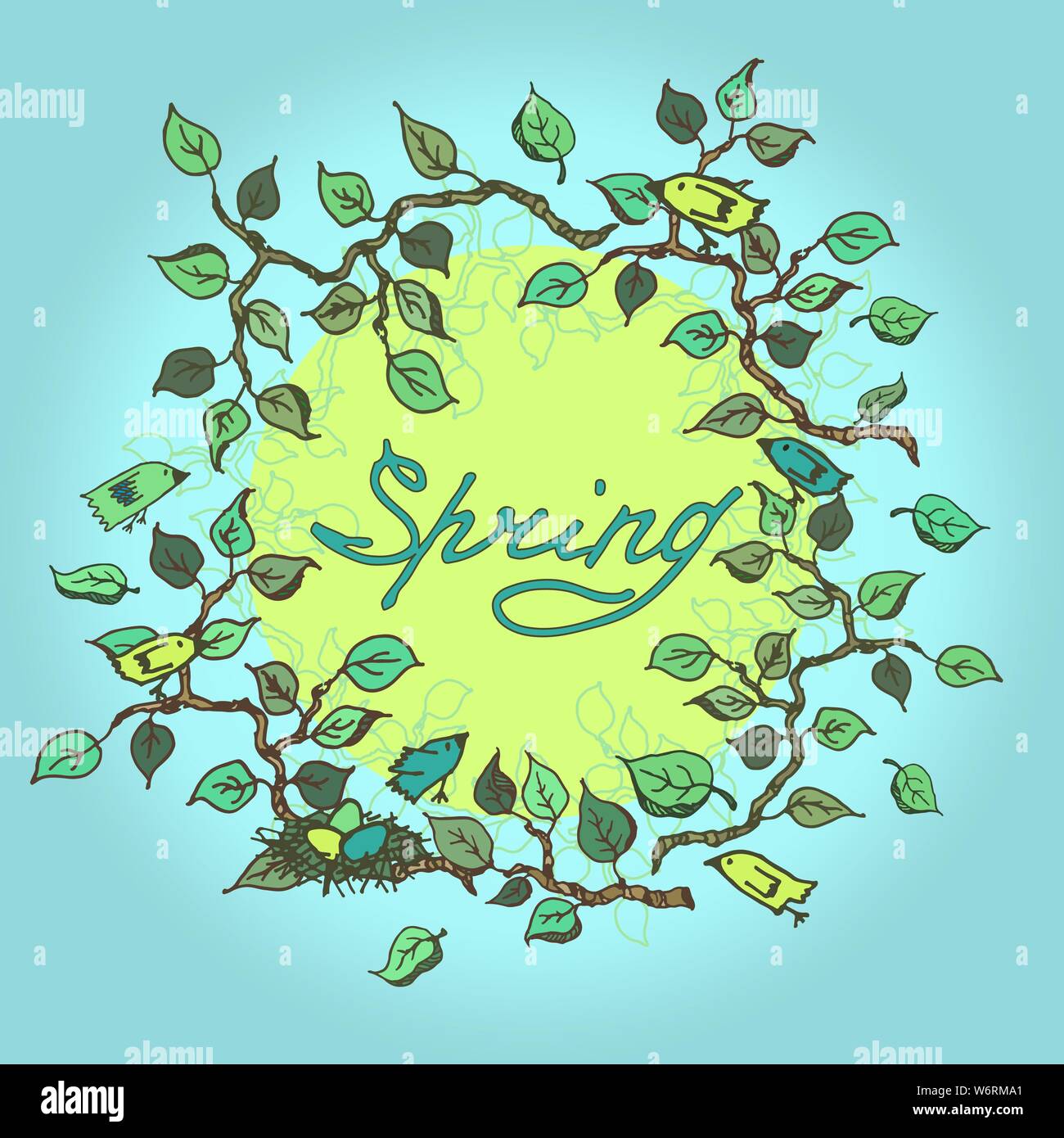 Abstract floral frames Stock Vector Images - Alamy