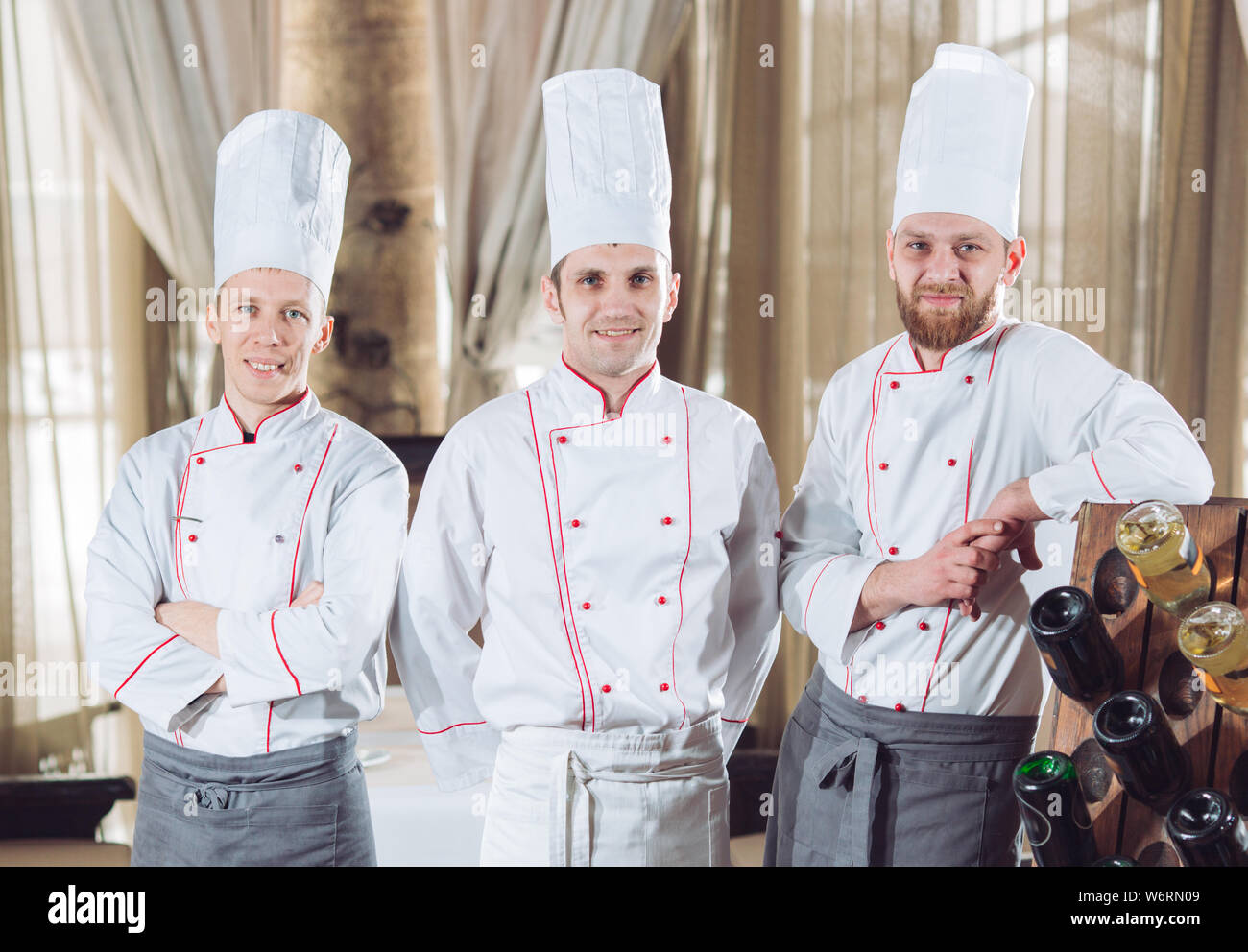 Portrait of a cooks in a restaurant Stock Photo - Alamy
