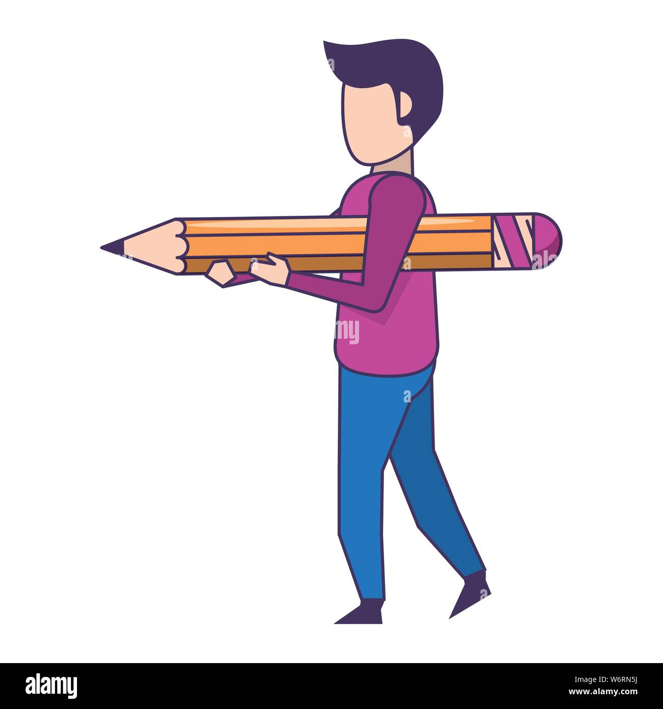 man avatar body faceless cartoon Stock Vector Image & Art - Alamy