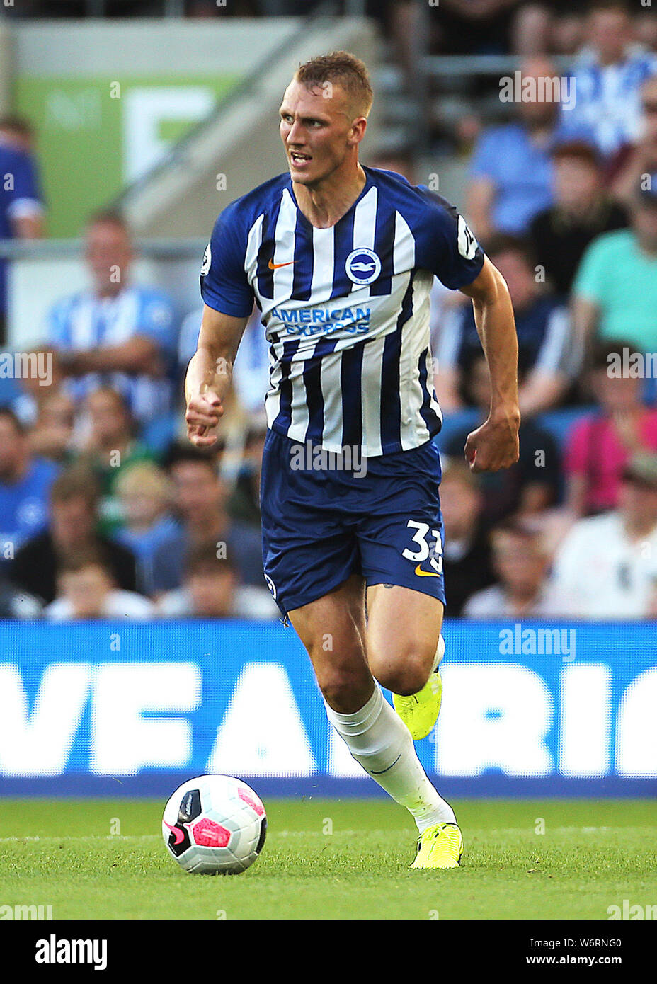 Brighton's Dan Burn during the Pre-Season match at The AMEX Stadium ...