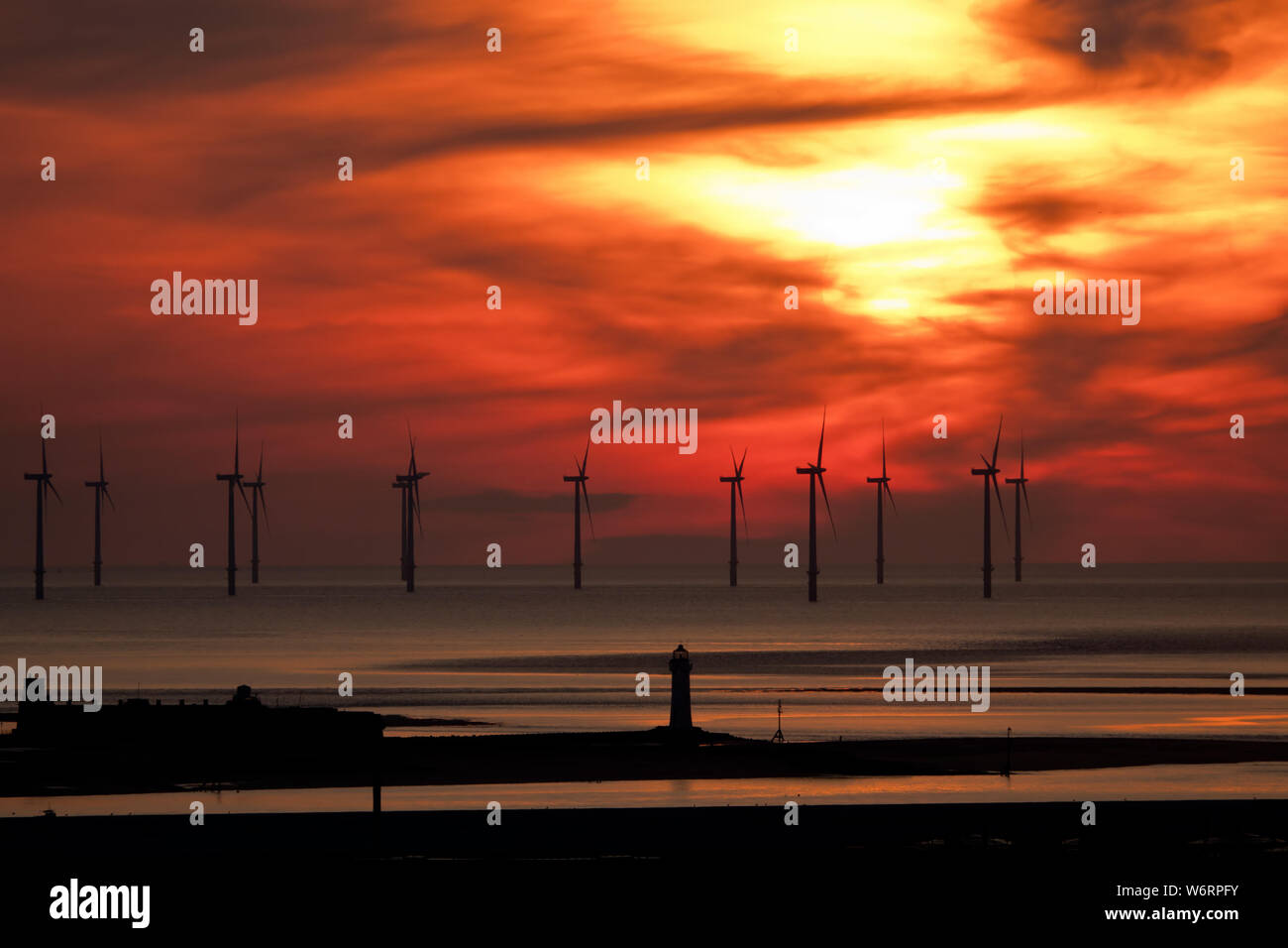 Burbo bank offshore windfarm hi-res stock photography and images - Alamy