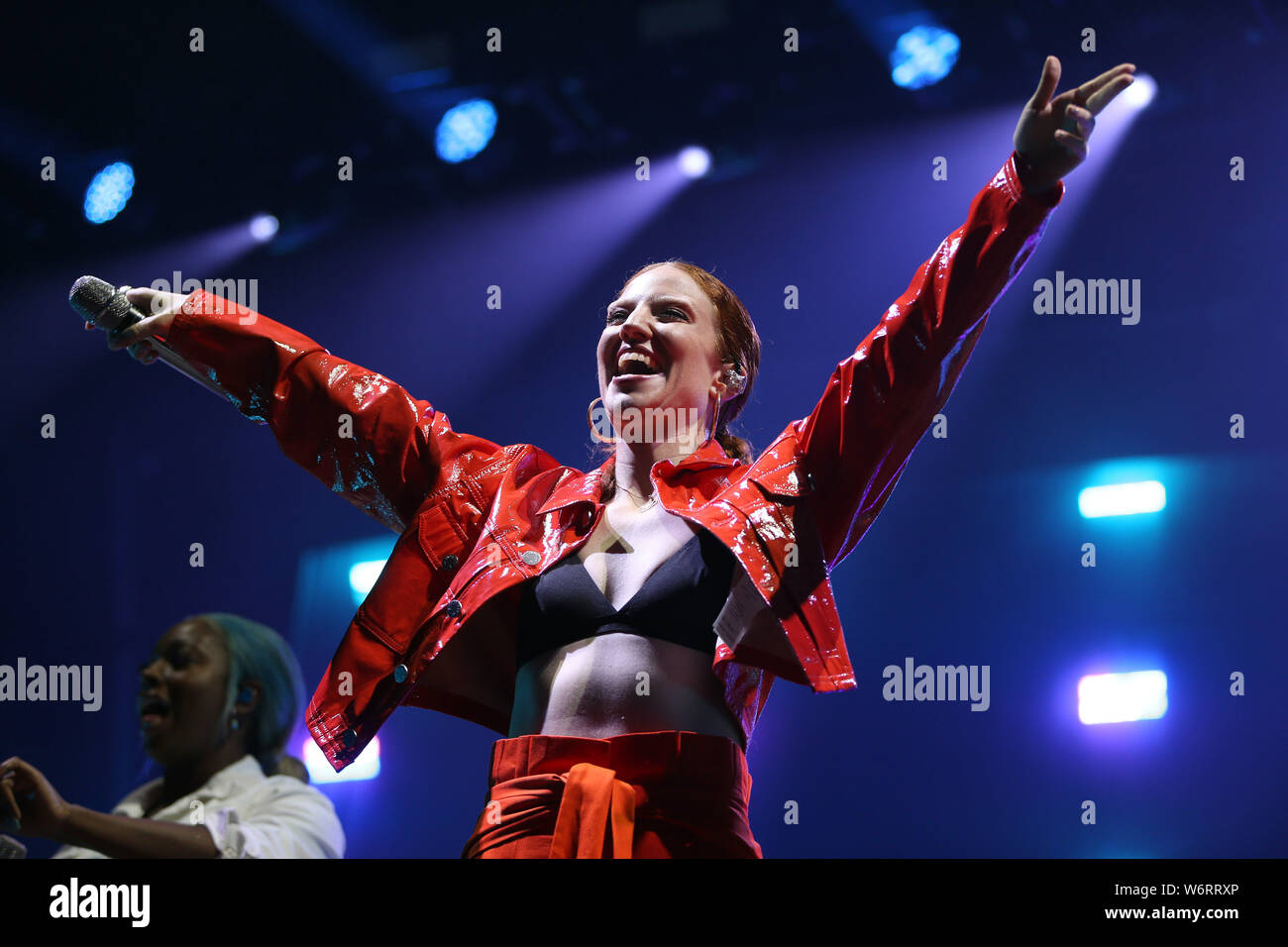 DARLINGTON, ENGLAND, 2nd Aug Jess Glynne performs at the Darlington ...