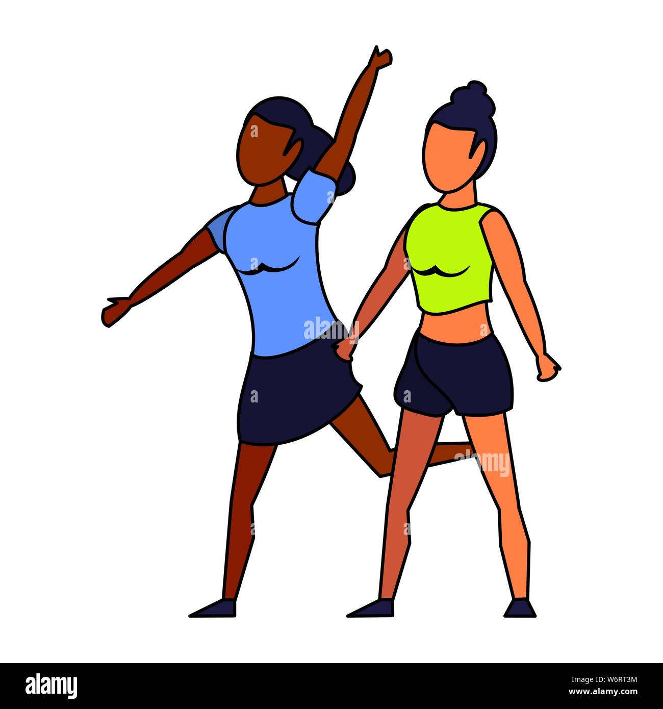 fitness sport exercise lifestyle cartoon Stock Vector Image & Art - Alamy