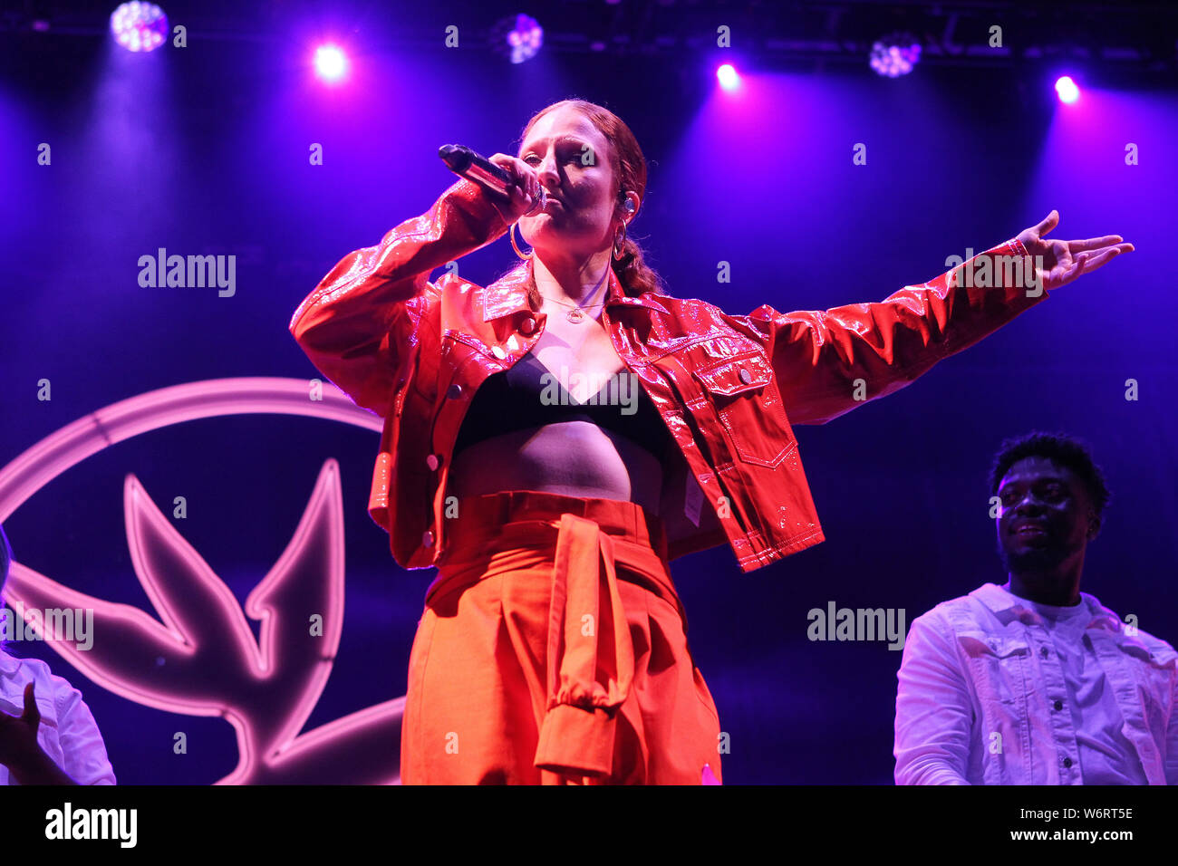 DARLINGTON, ENGLAND, 2nd Aug Jess Glynne performs at the Darlington ...