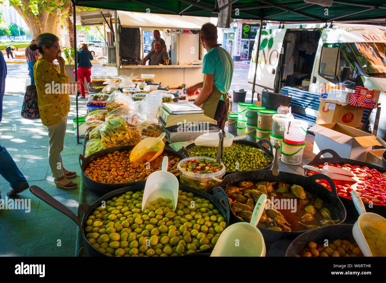 Weekly street market stall hi-res stock photography and images - Alamy