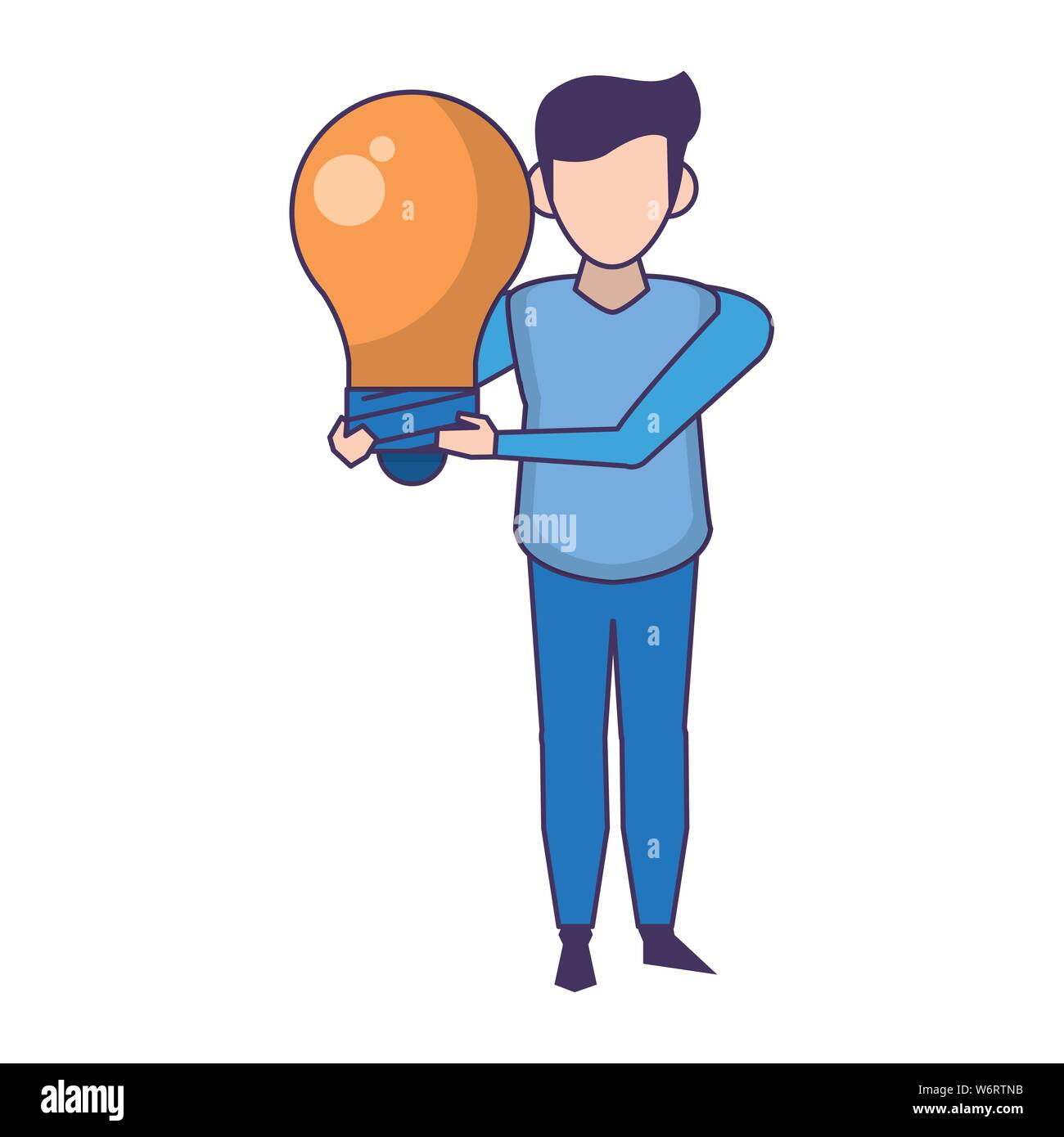 man avatar body faceless cartoon Stock Vector Image & Art - Alamy