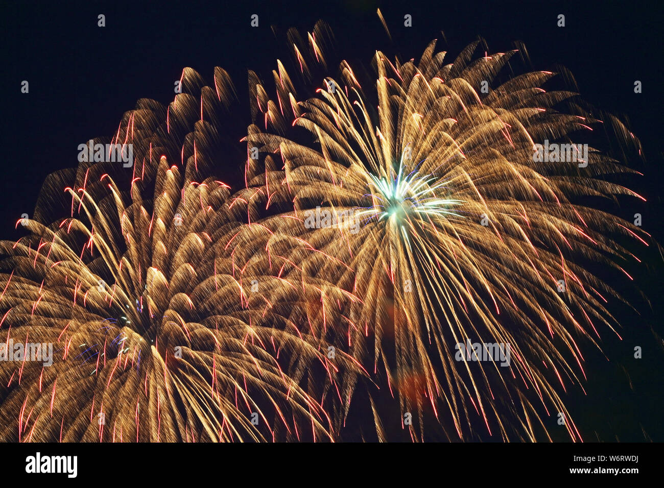 Firework in Kolomna. Russia Stock Photo - Alamy