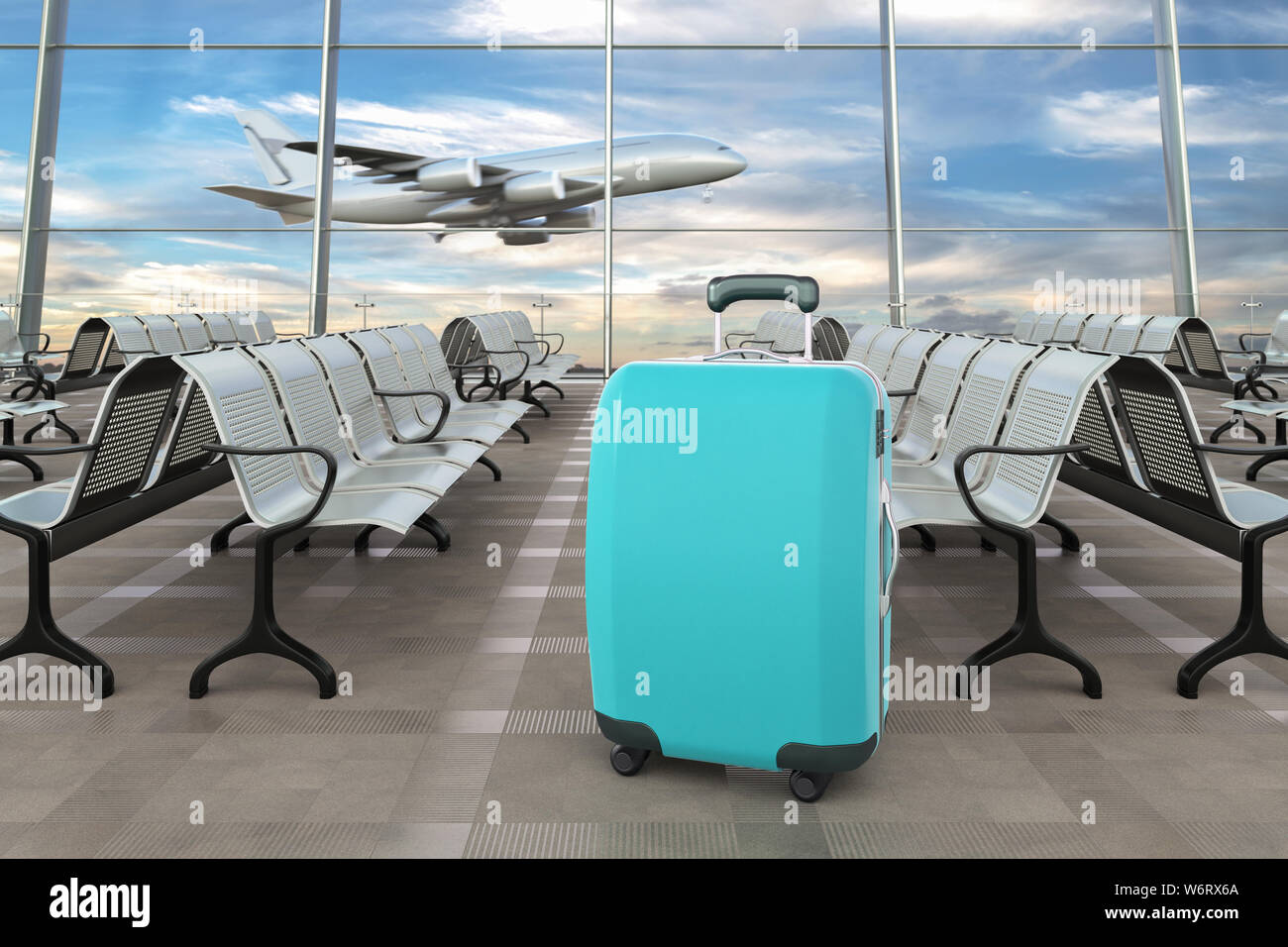 Cyan suitcase hi-res stock photography and images - Alamy