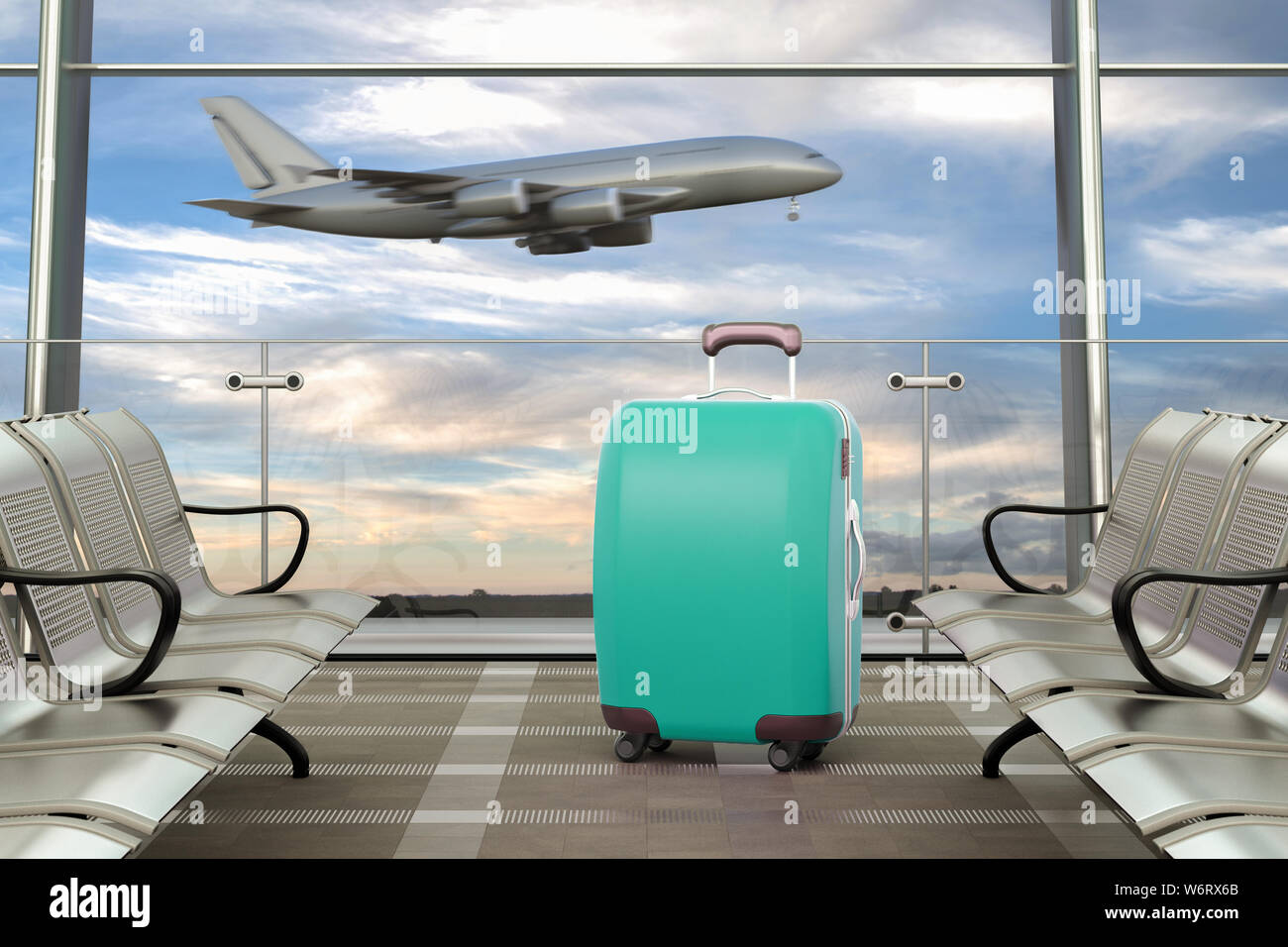 Cyan suitcase hi-res stock photography and images - Alamy