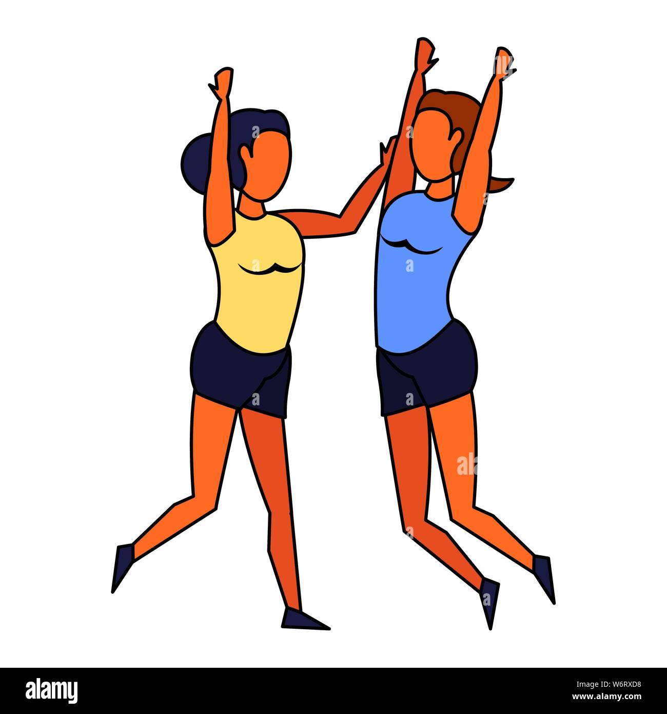 fitness sport exercise lifestyle cartoon Stock Vector Image & Art - Alamy