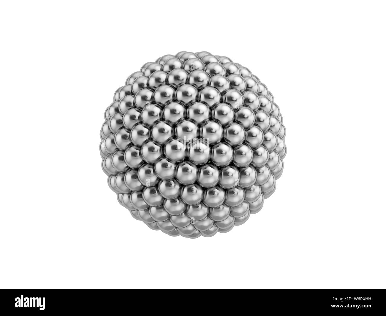Sphere of metal balls, illustration Stock Photo - Alamy