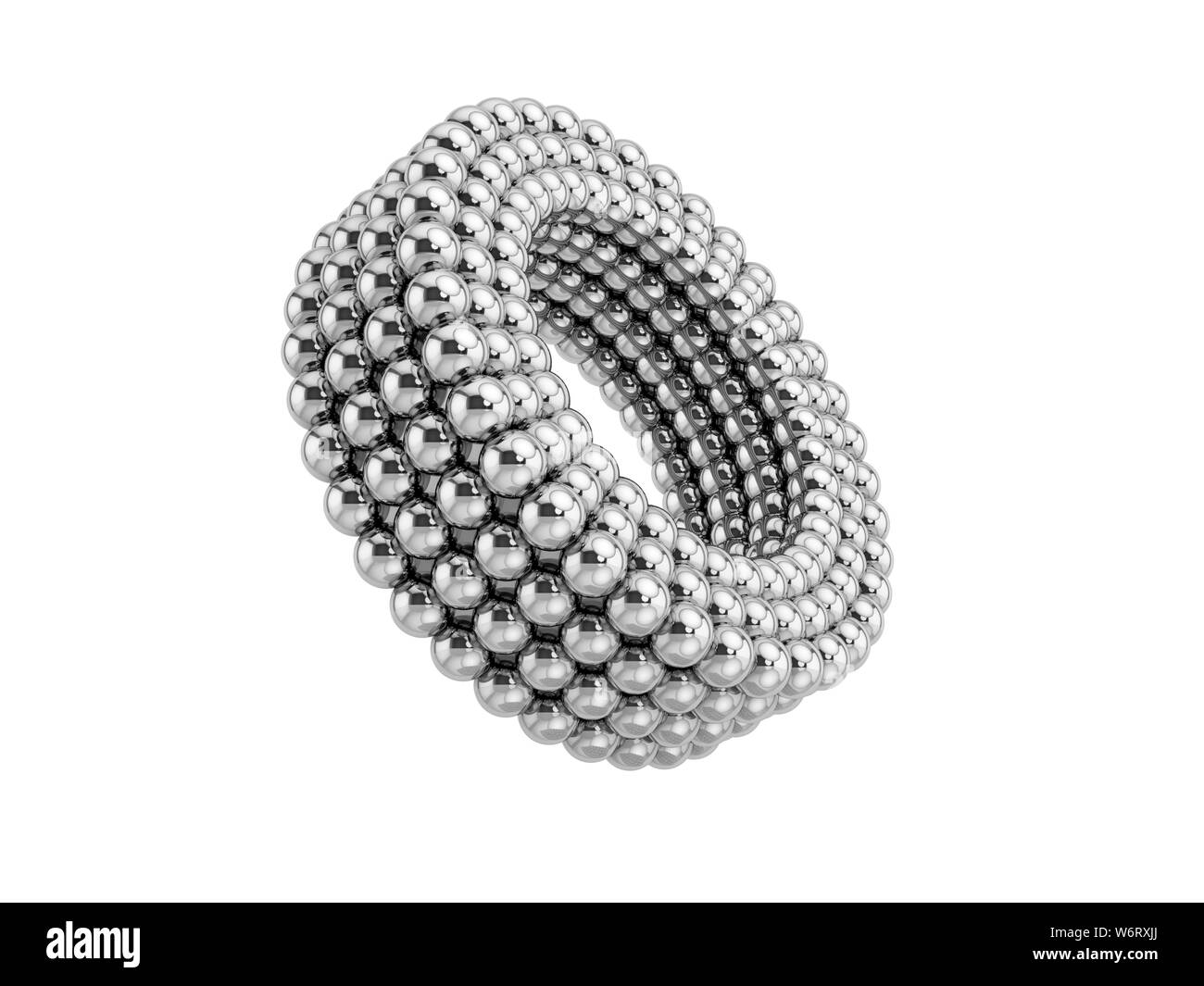 Ring of metal balls, illustration Stock Photo - Alamy