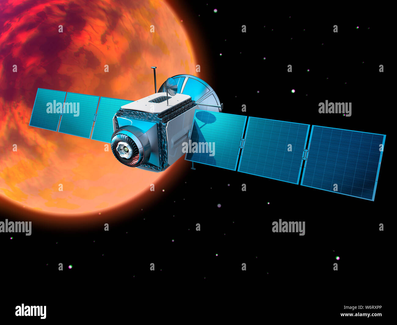 Mars With Satellite High Resolution Stock Photography and Images - Alamy