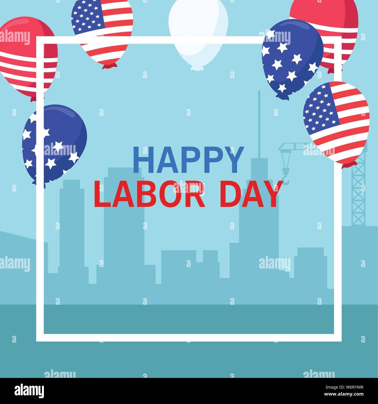labor day usa celebration cartoon Stock Vector Image & Art - Alamy