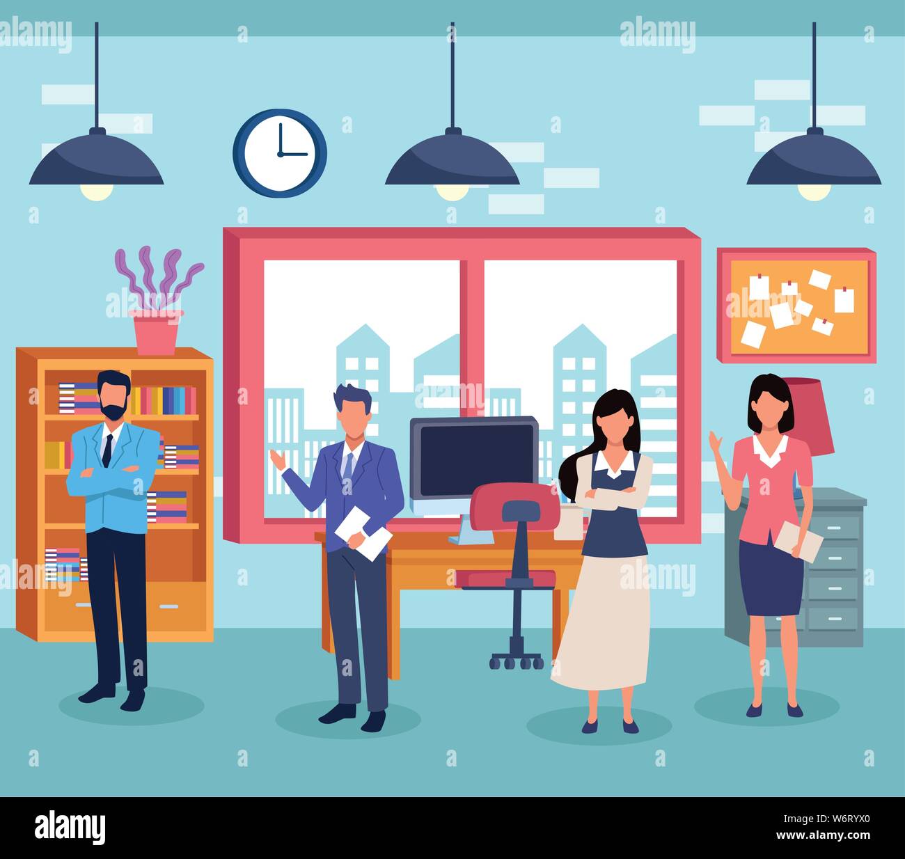 business professional executive work cartoon Stock Vector Image & Art ...