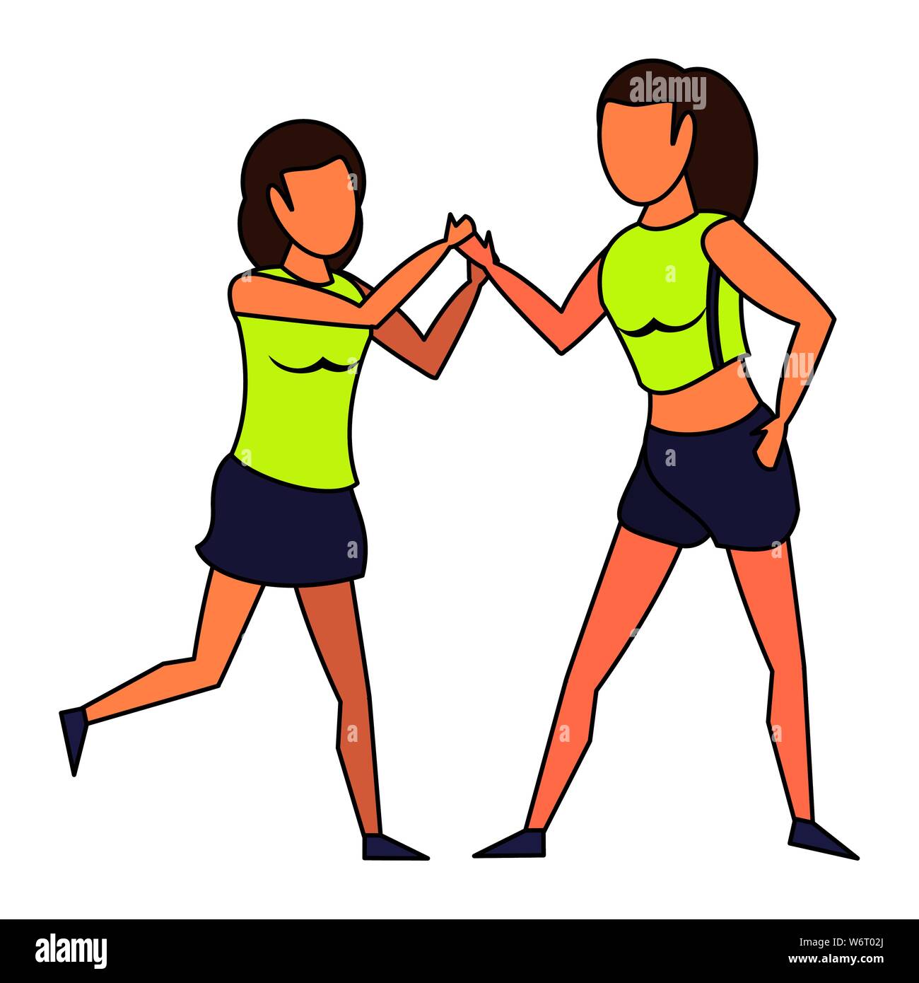 fitness sport exercise lifestyle cartoon Stock Vector Image & Art - Alamy