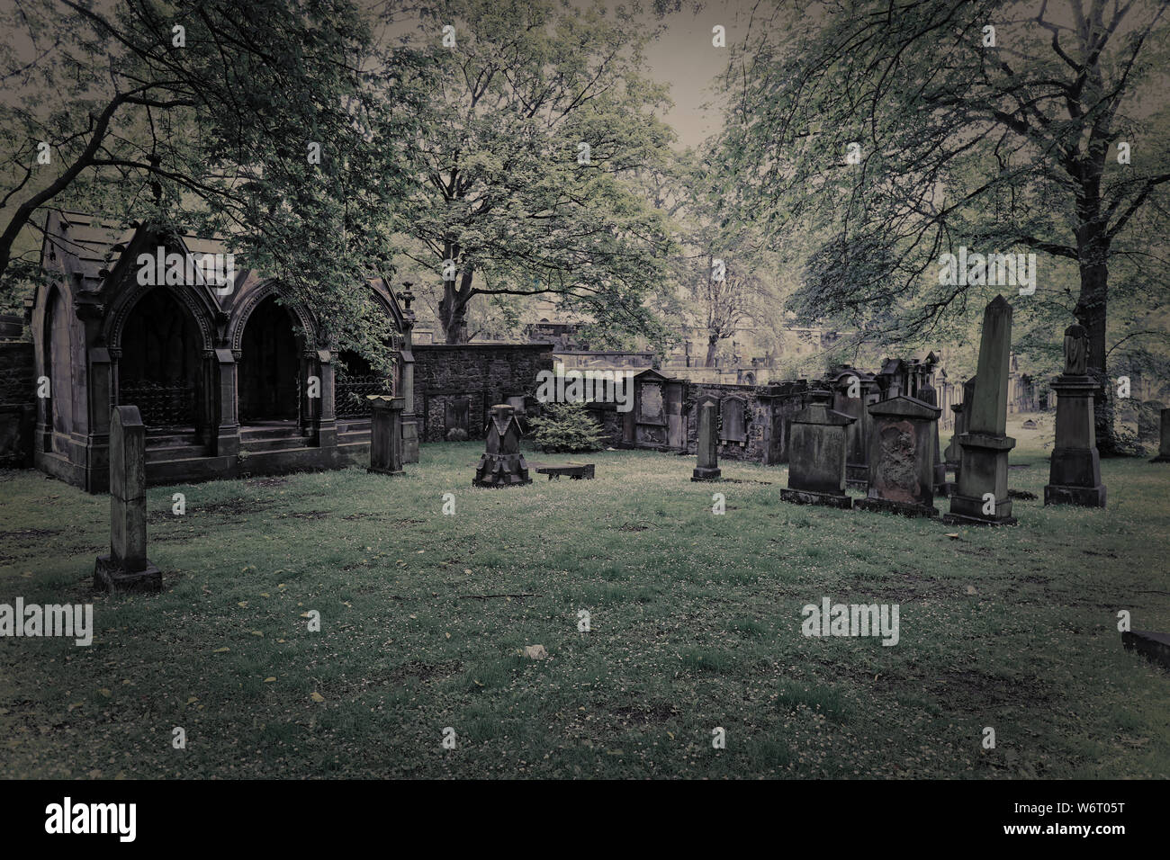 Saint Cuthbert's Churchyard Cemetery, Edinburgh, Scotland, UK Stock ...