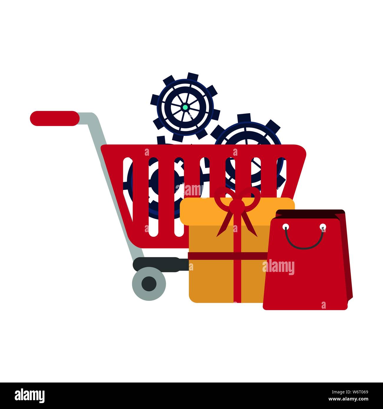 online shopping ecommerce sale cartoon Stock Vector Image & Art - Alamy