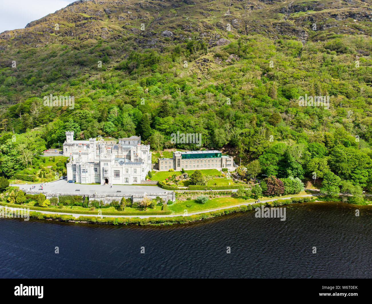 Kylemore Abbey, a Benedictine monastery founded on the grounds of ...