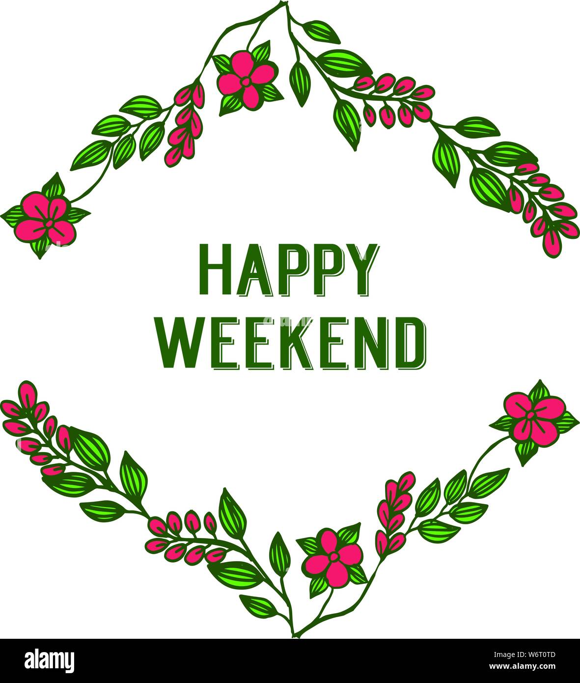 Motif of red flower frame, style unique and elegant, for decorative of ...