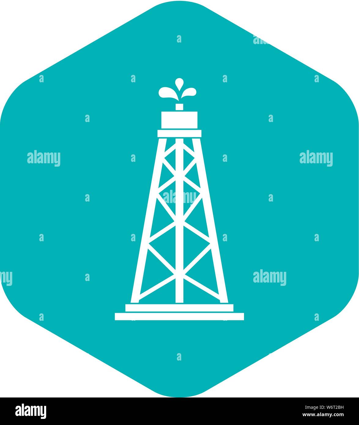 Oil rig icon, simple style Stock Vector Image & Art - Alamy