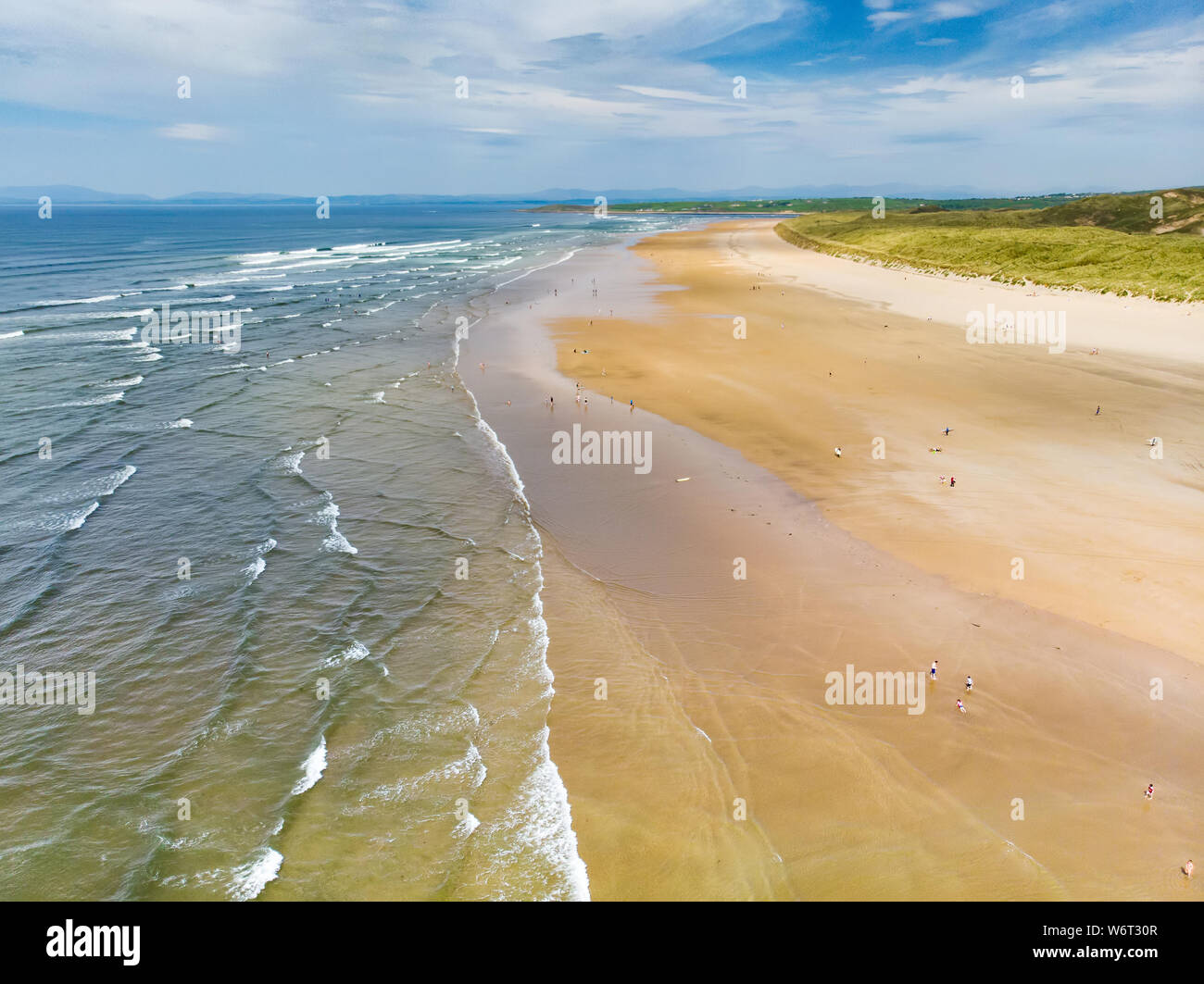 Spectacular Tullan Strand, one of Donegal's renowned surf beaches ...